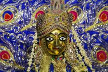 Close darshan of Shri Radha Krishna in the attire of peacock feather ...